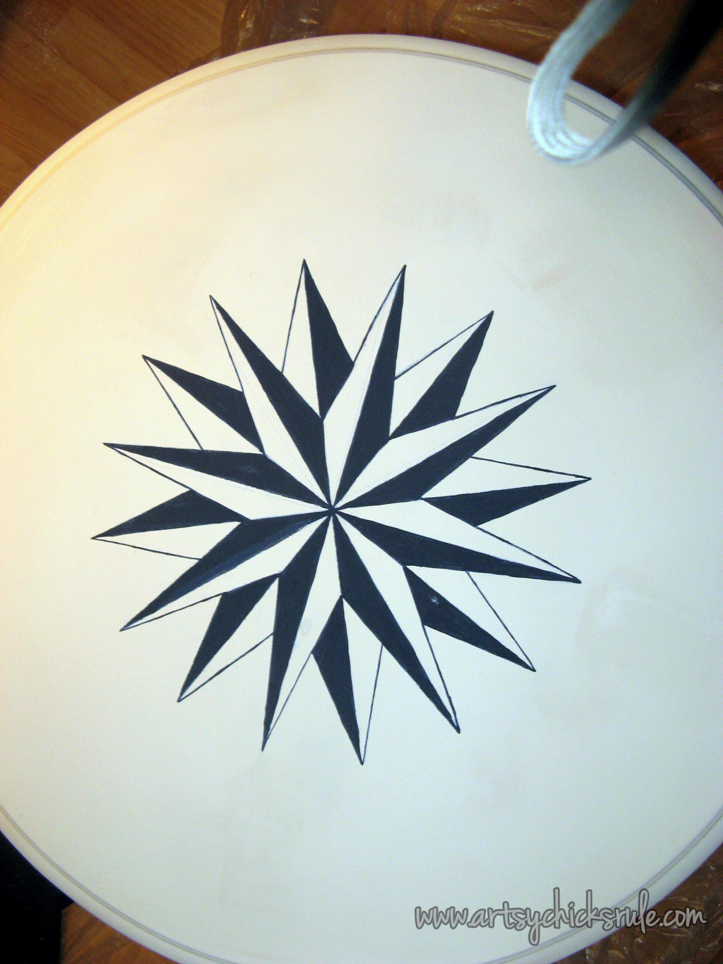 Hand Painted Compass Rose Tables (Annie Sloan Chalk Paint) - Artsy ...