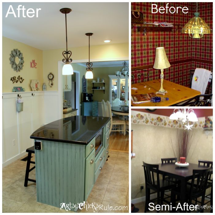 Kitchen Island Makeover - (the easy way!!!) - Artsy Chicks Rule®