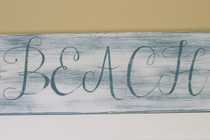 DIY "Beach, Sun & Sand" Sign - Artsy Chicks Rule®