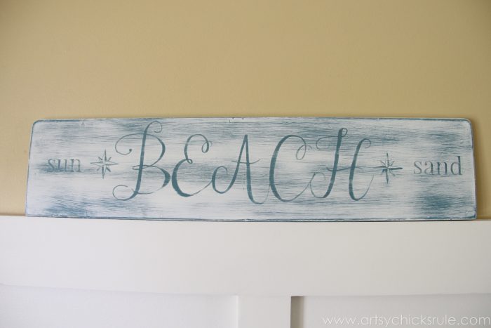 DIY "Beach, Sun & Sand" Sign - Artsy Chicks Rule®