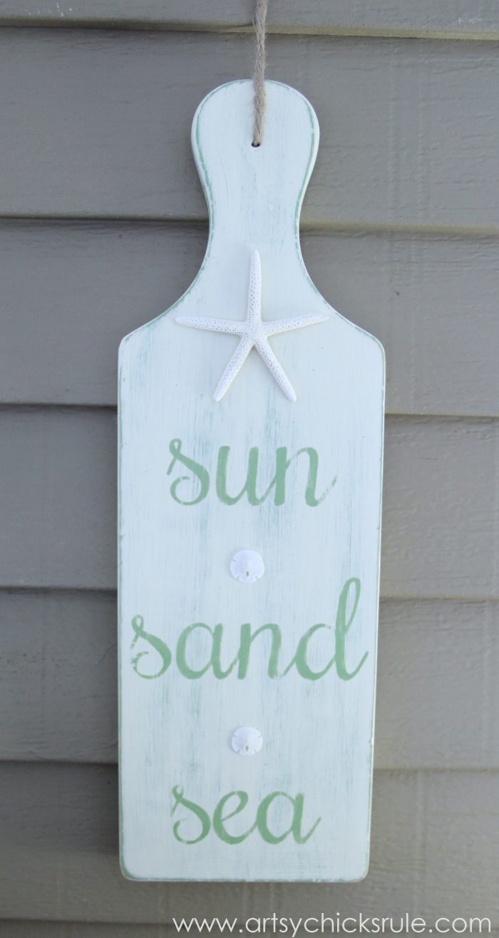 Sun, Sand, Sea (DIY Sign) - Artsy Chicks Rule®