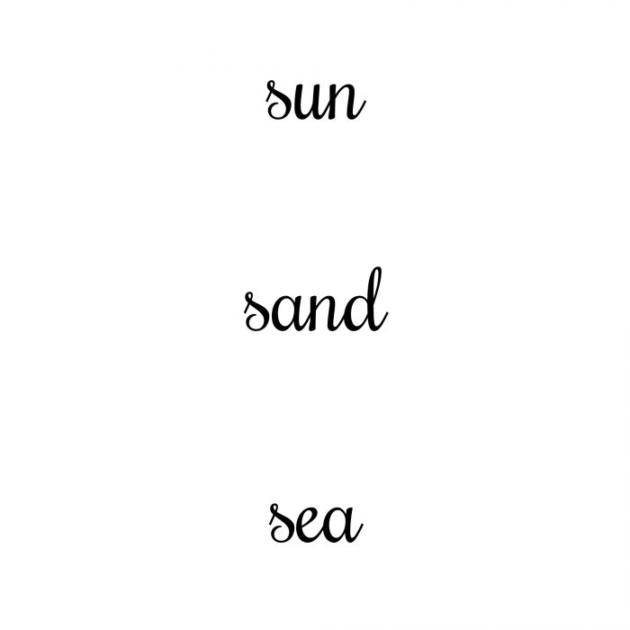 Sun, Sand, Sea (DIY Sign) - Artsy Chicks Rule®