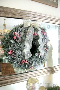 DIY Snow Flocking (wreaths, live branches and more!) - Artsy Chicks Rule®