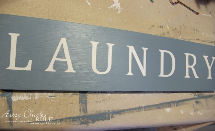 DIY Antiqued Laundry Sign (perfect addition to any laundry!) - Artsy ...