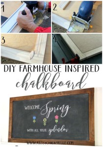 DIY Farmhouse Inspired Chalkboard - (a Tutorial, Spring Chalk Art AND a ...