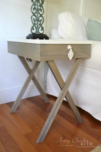How To Build Criss Cross End Tables (Tutorial) - Artsy Chicks Rule®