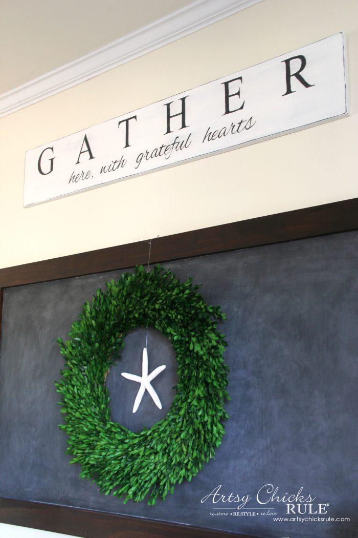 DIY Farmhouse Gather Sign (plus an easy transfer method!) - Artsy ...
