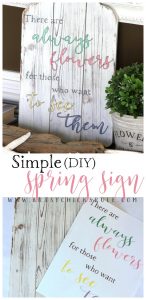 Simple DIY Spring Sign (you can make!) - Artsy Chicks Rule®