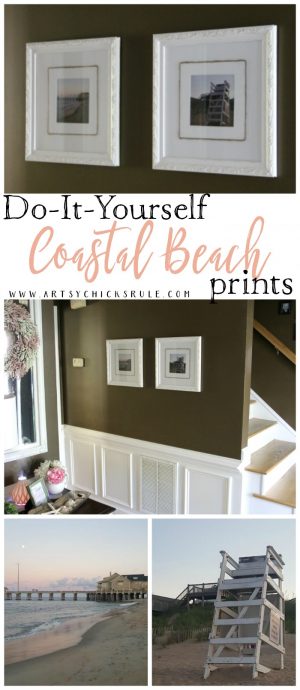 DIY Coastal Beach Prints - Reuse What You Have! - Artsy Chicks Rule®