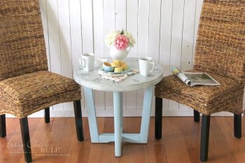 French Country Clock Face Table (free printable to make your own ...