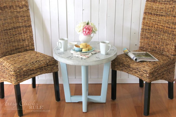 French Country Clock Face Table (free printable to make your own ...