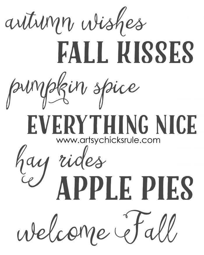 Free Fall Printables For You - Artsy Chicks Rule®