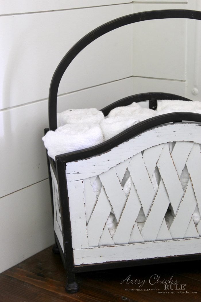 Repurposed Magazine Rack (several uses!!) - Artsy Chicks Rule®