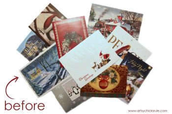 Christmas Cards Repurposed (tons of ideas!) - Artsy Chicks Rule®