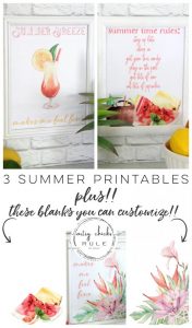 3 Fun Summer Printables (plus 2 you can customize!) - Artsy Chicks Rule®