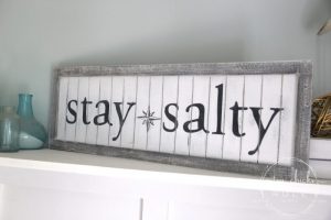 DIY Stay Salty Sign (and thrifting video!!) - Artsy Chicks Rule®