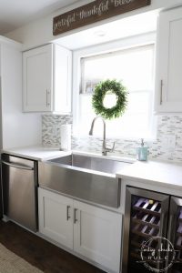 DIY Coastal Kitchen Makeover Reveal (full remodel!!!) - Artsy Chicks Rule®