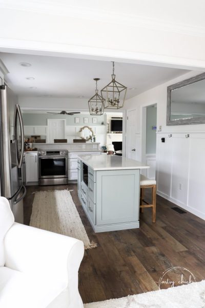 DIY Coastal Kitchen Makeover Reveal (full remodel!!!) - Artsy Chicks Rule®