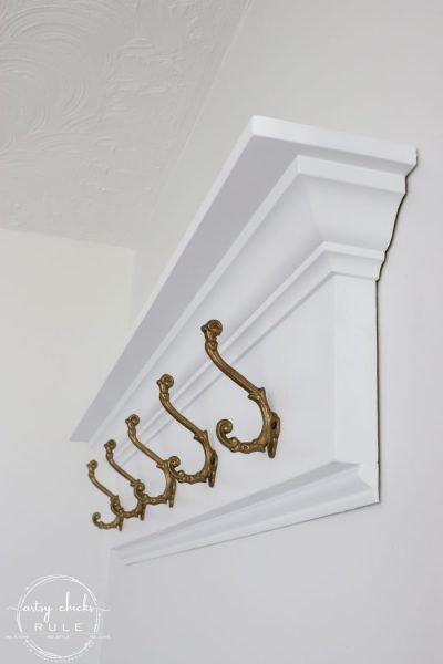 How To Build A DIY Coat Rack (wall mounted) - Artsy Chicks Rule®