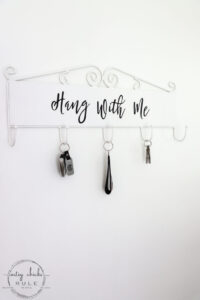 Hang With Me Sign Hook Rack - Artsy Chicks Rule®