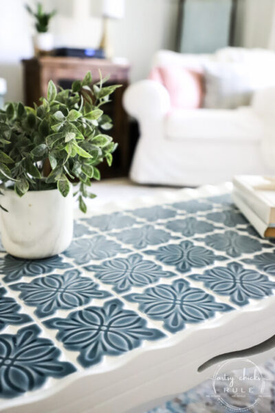 How To Tile A Table Top (or other furniture & decor, the easy way ...
