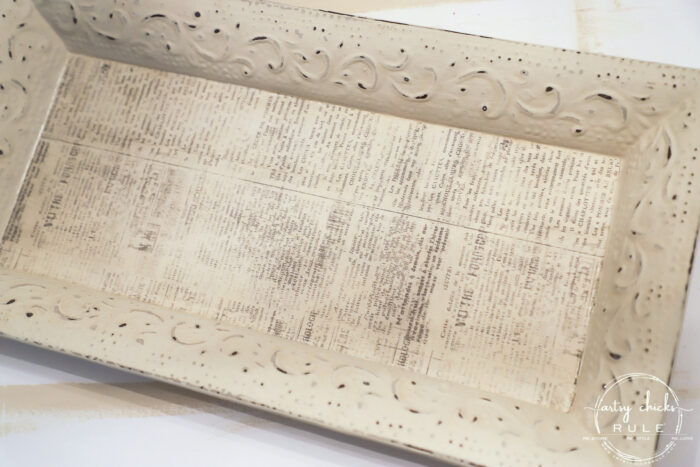 Mini Tray Makeover (with tissue paper!) - Artsy Chicks Rule®