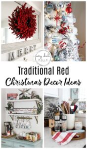 Traditional Red Cozy Christmas Decor (morning room and kitchen) - Artsy ...