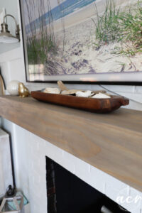 DIY Wood Mantel (simple to make!) - Artsy Chicks Rule®