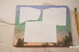 On Island Time Sign Makeover - Artsy Chicks Rule®