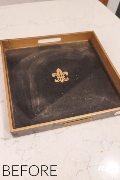 Thrifty Butterfly Tray Makeover - Artsy Chicks Rule®