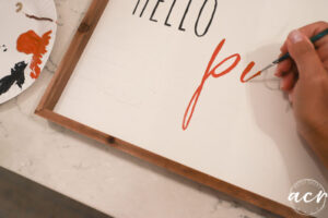 Hello Pumpkin Sign - Artsy Chicks Rule®