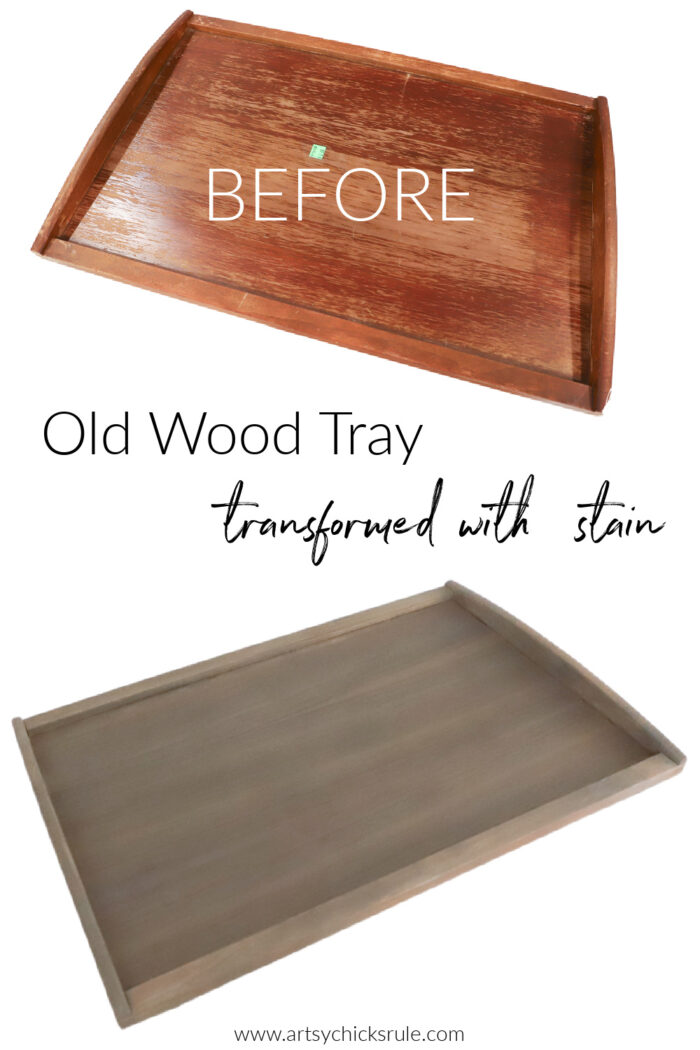 Kitchen Island Tray Makeover - Artsy Chicks Rule®