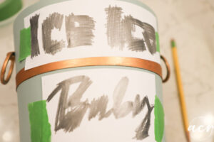 Ice Ice Baby Ice Bucket Makeover - Artsy Chicks Rule®