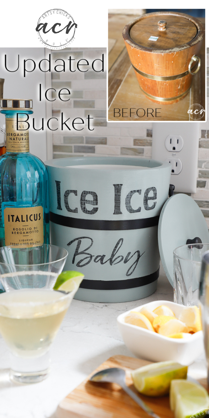 Ice Ice Baby Ice Bucket Makeover - Artsy Chicks Rule®