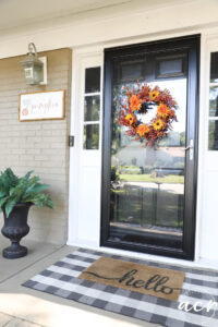 Orange & Rust Fall Porch Decor - Artsy Chicks Rule®