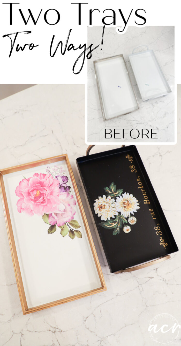 Two Trays, Two Ways - Artsy Chicks Rule®