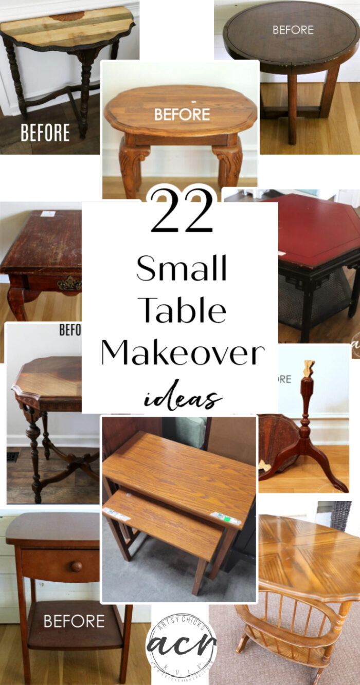 22 Small Table Makeover Ideas - Artsy Chicks Rule®