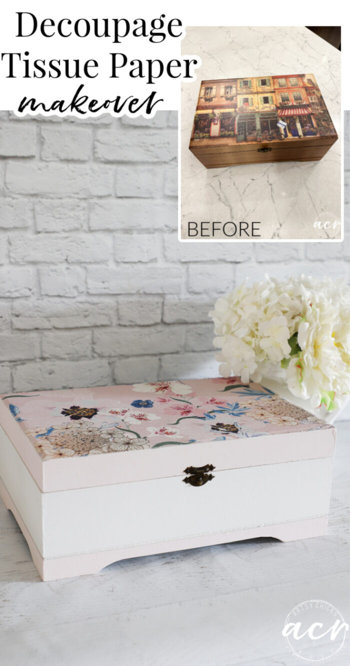 ReDesign Decoupage Decor Tissue Paper Makeover - Artsy Chicks Rule®