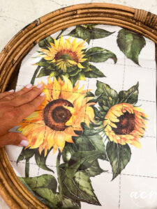 Sunflower Tray Makeover Idea - Artsy Chicks Rule®