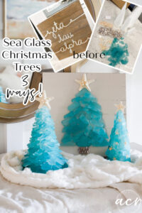 DIY Sea Glass Christmas Trees (3 ways!) - Artsy Chicks Rule®