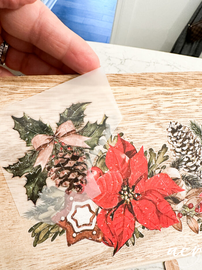 Poinsettia Christmas Tray Makeover - Artsy Chicks Rule®