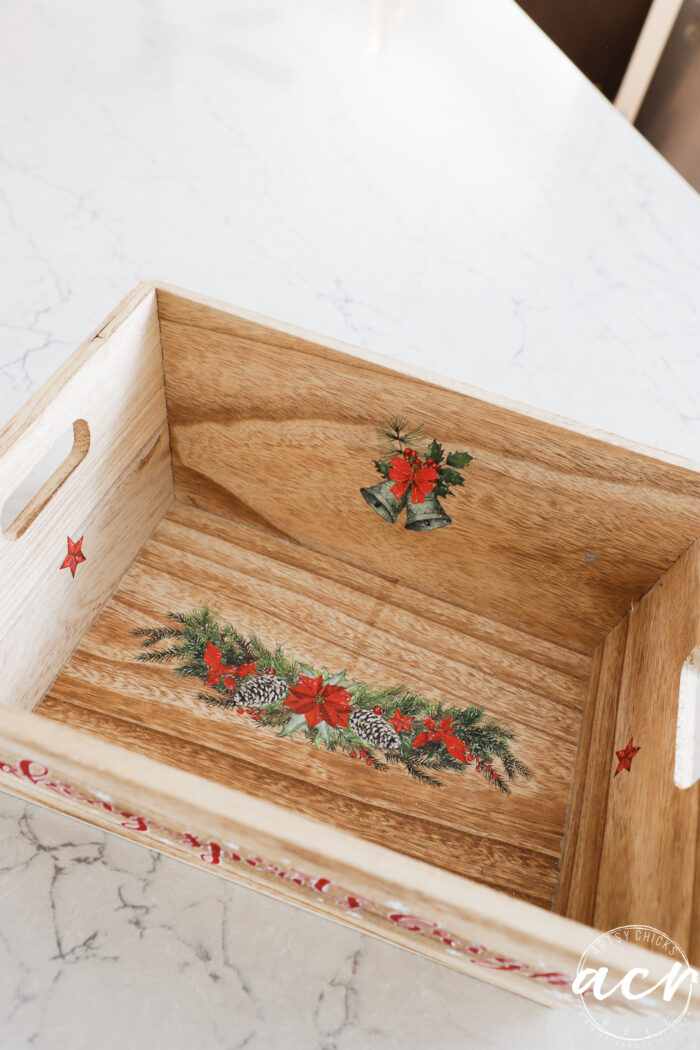 Poinsettia Christmas Tray Makeover - Artsy Chicks Rule®