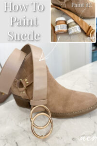 How To Paint Suede Like Material - Artsy Chicks Rule®