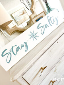 Easy DIY Stay Salty Sign - Artsy Chicks Rule®