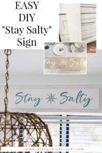 Easy DIY Stay Salty Sign - Artsy Chicks Rule®