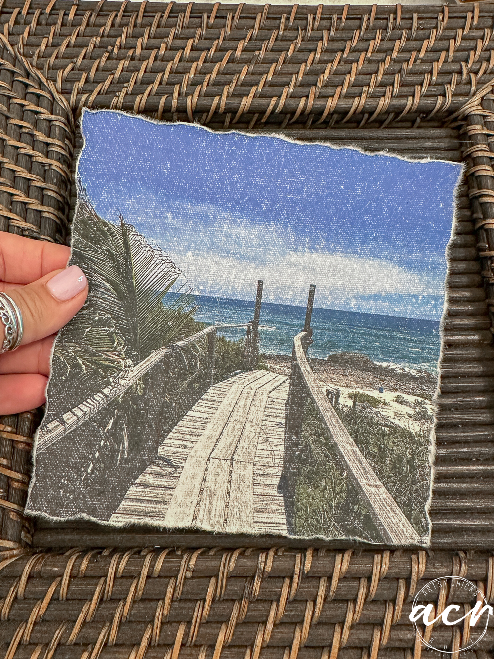 How To Create Deckled Edge Artwork - Artsy Chicks Rule®