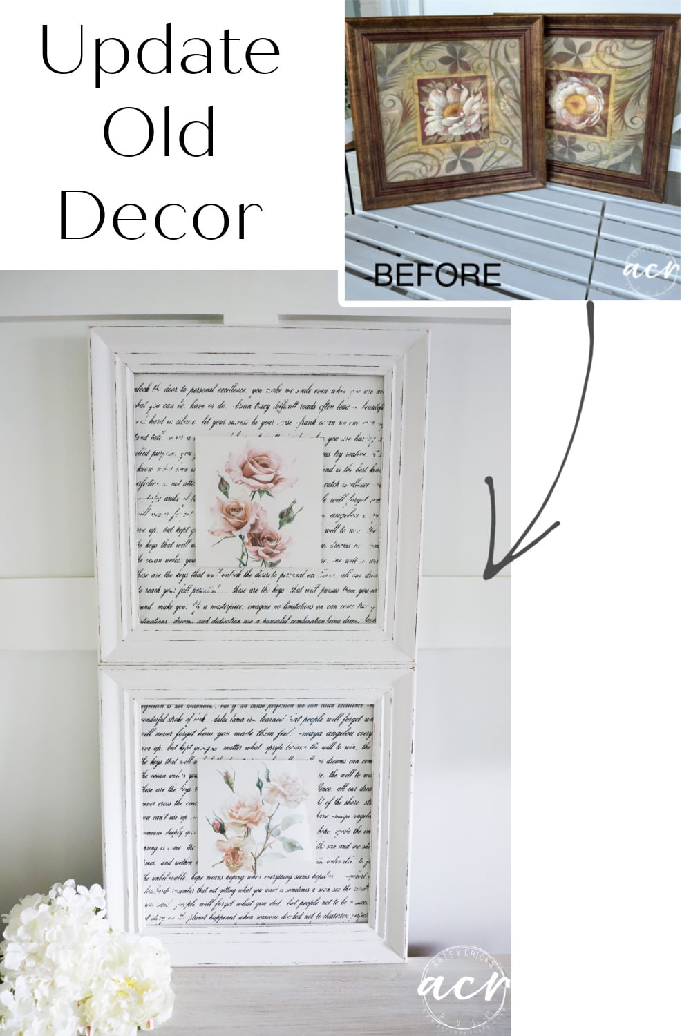 Update Old Artwork with Decor Transfers - Artsy Chicks Rule®