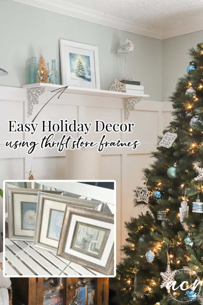 DIY Holiday Decor with Thrifted Frames - Artsy Chicks Rule®