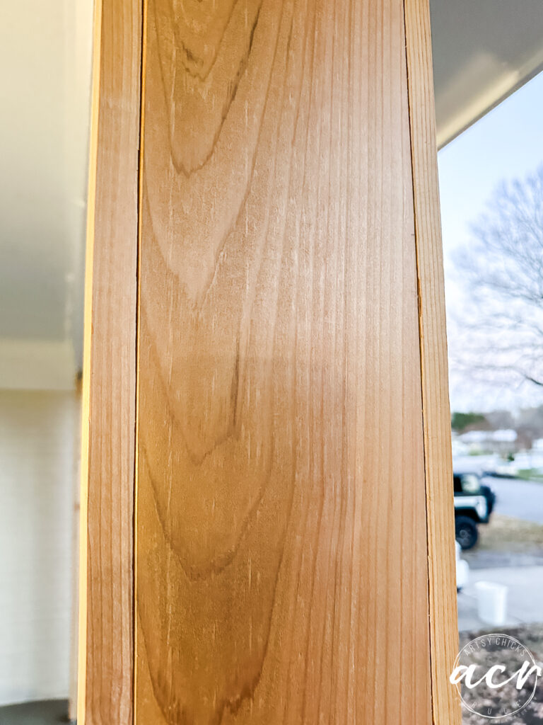 DIY Cedar Wood Porch Columns - Artsy Chicks Rule®
