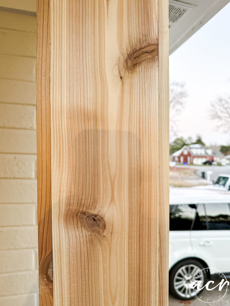 DIY Cedar Wood Porch Columns - Artsy Chicks Rule®